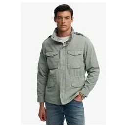 Parka Superdry "COTTON M65 JACKET", Herren, Gr. XL, washed sage, Web, Obermaterial: 100% Baumwolle, unifarben, regular fit normal, Jacken Parka