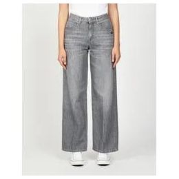 Weite Jeans Gang "Gang Jeans Wide Fit 94CARLOTTA", Damen, Gr. 31, grau denim, Denim/Jeans, 100% Baumwolle, Jeans