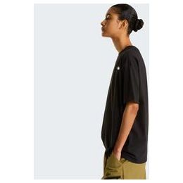 T-Shirt The North Face "W TNF ESSENTIAL SIMPLE DOME OS SS TEE", Damen, Gr. S, tnf schwarz, Obermaterial: 100% Baumwolle, normal, Rundhals, Shirts T-Shirt, Oversized Passform, kurze &Auml;rmel, f&uuml;r aktive Aktivit&auml;ten