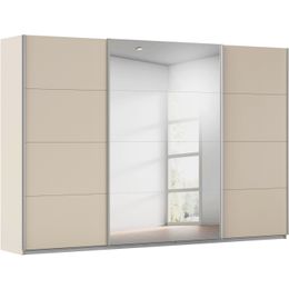 Schwebet&uuml;renschrank Rauch "Kleiderschrank Schrank Garderobe KOLUNA mit Spiegel", beige (champagner), B:315cm H:229cm T:62cm, Holzwerkstoff, Schr&auml;nke, Schwebet&uuml;renschrank, Breiten 203/271/315/360 cm H&ouml;hen 210/229 cm MADE IN GERMANY