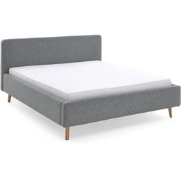 Meise M&ouml;bel Polsterbett MEISE.M&Ouml;BEL "Mattis", blau (t&uuml;rkis), B:201cm H:105cm L:218cm, Bezug Bett: Multicolor (100% Polyester), Betten, Polsterbett, Topseller, wahlweise mit Bettkasten