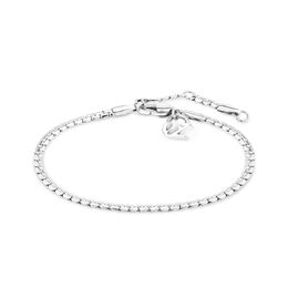 Armband ECHTZEIT "Schmuck Geschenk Edelstahl Armkette The Sleek One", silber (silberfarben), Armb&auml;nder, Damen, 21cm, Edelstahl, Armband