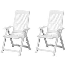 Gartensessel ProGarden "Tampa", wei&szlig;, B:44cm H:111cm T:50cm, Sessel