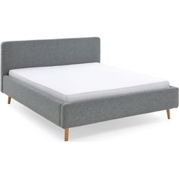 Meise M&ouml;bel Polsterbett MEISE.M&Ouml;BEL "Mattis", blau (t&uuml;rkis), B:181cm H:105cm L:218cm, Bezug Bett: Multicolor (100% Polyester), Betten, Polsterbett, Topseller, wahlweise mit Bettkasten