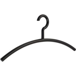 Kleiderb&uuml;gel Pieperconcept "Caldo", schwarz, B:44cm H:18,5cm T:1,5cm, Kunststoff, Metall, Kleiderb&uuml;gel, Kleiderb&uuml;gel