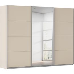 Schwebet&uuml;renschrank Rauch "Kleiderschrank Schrank Garderobe KOLUNA mit Spiegel", beige (champagner), B:271cm H:210cm T:62cm, Holzwerkstoff, Schr&auml;nke, Schwebet&uuml;renschrank, Breiten 203/271/315/360 cm H&ouml;hen 210/229 cm MADE IN GERMANY
