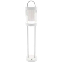 Au&szlig;en-Stehlampe NOWA "LUNDEN", wei&szlig;, H:65cm &Oslash;:12,5cm, Leuchten, Au&szlig;enlampe Haus IP54 Gartenbeleuchtung Terrasse