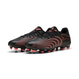 Fu&szlig;ballschuh Puma "FUTURE 9 PLAY FG/AG", Damen, Gr. 41, Puma schwarz, glowing rot, strong gray, Synthetik, Schuhe Fu&szlig;ballschuh, f&uuml;r Rasen- und Kunstrasenpl&auml;tze, leichtes Obermaterial aus Synthetik
