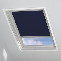 Verdunklungsrollo my home "Sky-Dachfensterrollo", dunkelblau, aluminium, Rollos, FK04, einseitig verschiebbar, Aluminium, Polyester, Verdunklungsrollo, mit Kassette und Seitenprofilen