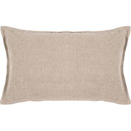 Dekokissen Pad "COLETTE", natural, unifarben, B:60cm L:35cm, Leinen, Dekokissen_Sitzkissen_Kissenh&uuml;llen, Made in Europe