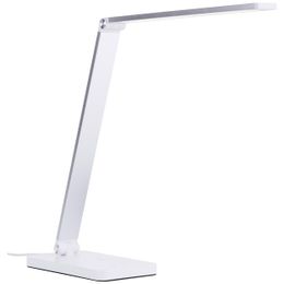Brilliant LED Tischleuchte "Florence", wei&szlig;, H: 37cm, 1 Stk., Leuchten, 38 x 11 x 34 cm, 610 lm, 2700-6500K, 3-Stufen dimmbar, USB, schwenkbar, LED Tischleuchte