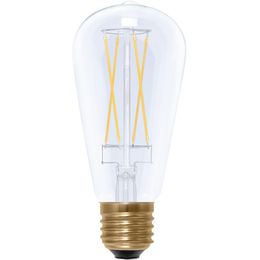 Segula LED-Leuchtmittel "LED Rustika Long Style", Energieeffizienz: G (A-G), transparent, L:14,5cm &Oslash;:6,5cm, Leuchtmittel, LED Rustika Long Style, E27, CRI 90, dimmbar