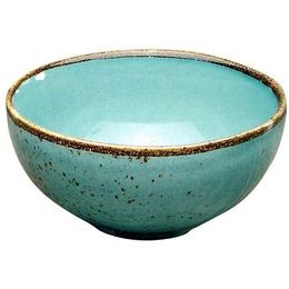 Dipschale Creatable "NATURE COLLECTION", blau (aquablau), &Oslash;:11,5cm, Steinzeug, Sch&uuml;sseln, Dipschale, Snackschale, &Oslash; 11,5 cm