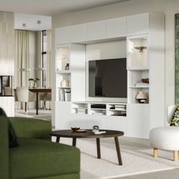 IKEA BEST&Aring; TV-Komb. mit Vitrinent&uuml;ren