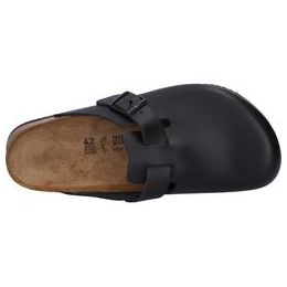 Pantolette Birkenstock "Boston", Damen, Gr. 40, schwarz, Obermaterial: 100% Rindsleder Leather cow., Schuhe Pantolette