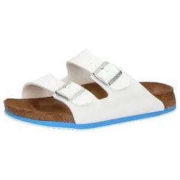 Sandale Birkenstock "Arizona SL", Herren, Gr. 43, rot (wei&szlig;, blau), Obermaterial: 50% Rindsleder Leather cow. 50% Lammleder LEL., Schuhe Sandale