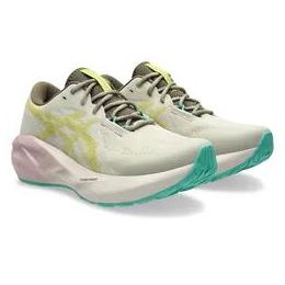 Laufschuh asics "NOVABLAST 5 TR", Damen, Gr. 39,5, light dust, cacti, Synthetik, Schuhe Laufschuh, robuste Au&szlig;ensohle, leicht profiliertes Laufsohlenprofil, Schn&uuml;rung
