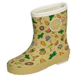 Gummistiefel Druppies "Regenstiefel Summer", M&auml;dchen, Gr. 26, wei&szlig; (zand), Obermaterial: 100% Naturkautschuk NaRubber., Schuhe Gummistiefel