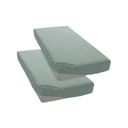 Spannbettlaken OTTO HOME "Cremona in BASIC und PREMIUM Qualit&auml;t, Baumwolle mit Elasthan", jade, B:90cm L:200cm, Jersey (145 g/m&sup2;), Obermaterial: 96% Baumwolle, 4% Elasthan, Bettlaken, Spannbettlaken, Jersey Bettlaken ab Gr&ouml;&szlig;e 90x200 cm, Strapazierf&auml;hig und langlebig