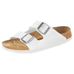 Sandale Birkenstock "Arizona SL", Damen, Gr. 42, wei&szlig;, Obermaterial: 100% sonstige Fasern AF., Schuhe Sandale