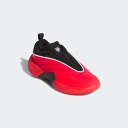 Basketballschuh adidas Performance "D.O.N. ISSUE 7 J KIDS", M&auml;dchen, Gr. 38,5, wei&szlig; (lucid rot, core schwarz, cloud wei&szlig;), Textil, Schuhe, Signature-Schuh von Donovan Mitchell, f&uuml;r Kinder & Jugendliche