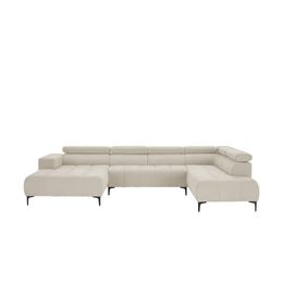 switch Wohnlandschaft Caro creme Ma&szlig;e (cm): B: 350 H: 81 T: 214.0 Sofas > Sofas nach Material > Stoffsofas &raquo; Sofa DE