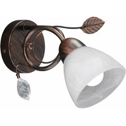 Trio LEUCHTEN Wandleuchte "Traditio", braun (rostbraun), 1, H: 21,5cm, Leuchten, Wandleuchte