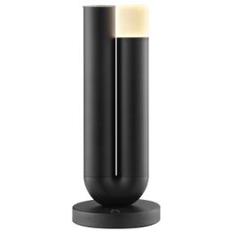 Brilliant LED Tischleuchte "Sayu", schwarz, 1, H: 26cm, 1 Stk., Leuchten, LED Akku-Leuchte mit Vase, 27 cm, 250lm, 2700K, Wireless Charging, LED Tischleuchte