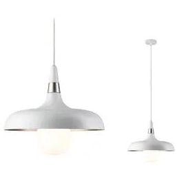 Paulmann Pendelleuchte "Juna", wei&szlig; matt, champagner, 1, &Oslash; 34,2cm H: 110cm, 1 Stk., Leuchten, E27, dimmbar, Pendelleuchte