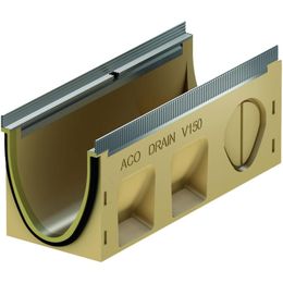 Aco Drain Multiline Seal in V150 Entw&auml;sserungsrinne ohne Sohlengef&auml;lle, Stahl verzinkt, 235 mm (Typ 5.1),500 mm