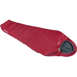 Mumienschlafsack High Peak "Hyperion 1M", rot (dunkelrot, grau), Schlafs&auml;cke, B/L: 80cm x 210cm, Rei&szlig;verschluss links, Obermaterial: 100% Nylon. F&uuml;llung: 100% Polyester, L:210cm