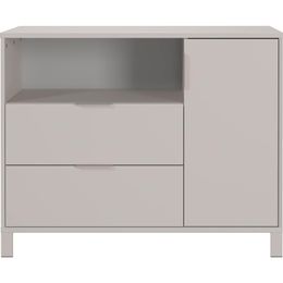 Germania Kommode breit 7010-572 GW-Alkmaar, in Kaschmir, Schubladen- und T&uuml;ren mit soft-close, GS-zertifiziert, 115 x 92 x 54 cm (BxHxT)