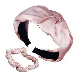 Diadem AILORIA "Set Hairband und Scrunchie S DELICAT & DOUX", Damen, pink, Modet&uuml;cher