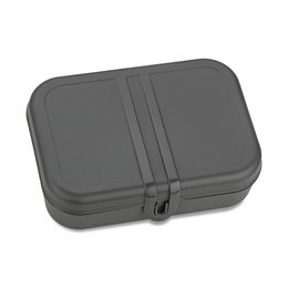 Lunchbox Koziol "PASCAL L Lunchbox mit Trennsteg", nature ash grau, B:16,6cm H:6,2cm, Lebensmittelaufbewahrungsbeh&auml;lter, Lunchbox, sp&uuml;lmaschinengeeignet, mikrowellengeeignet