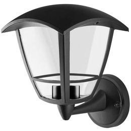 Au&szlig;en-Wandleuchte Segula "Outdoor MODERN schwarz", schwarz, B:25cm H:30cm L:25cm, Leuchten, Modernes Design, Edelstahl/Glas klar, schwarz, ohne Leuchtmittel