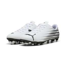 Fu&szlig;ballschuh Puma "ATTACANTO II FGAG", Herren, Gr. 44, schwarz-wei&szlig; (Puma wei&szlig;, Puma schwarz), Synthetik, bedruckt, Schuhe Fu&szlig;ballschuh, f&uuml;r Rasen- und Kunstrasenpl&auml;tze, mit weichem Synthetik-Obermaterial