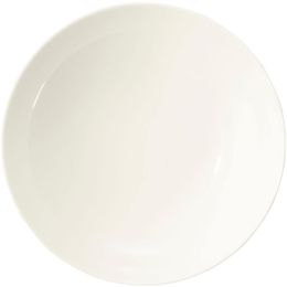 Suppenteller Seltmann Weiden "Savona", creme, H:4,7cm &Oslash;:21,5cm, Porzellan, Speiseteller, tiefer Teller, Pastateller