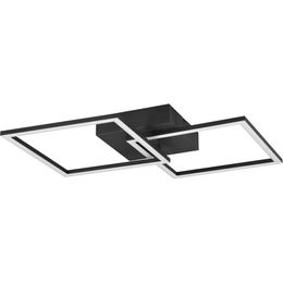 OTTO HOME LED Deckenleuchte "Annelia, Deckenlampe, schwenkbare LED-Rechtecke", schwarz (schwarz matt), 2, H: 7cm, 1 Stk., Leuchten, Wand- und Deckenmontage m&ouml;glich, LED Deckenleuchte