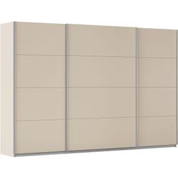 Schwebet&uuml;renschrank Rauch "Kleiderschrank Schrank Garderobe KOLUNA mit Dekor-Front", beige (champagner), B:315cm H:210cm T:62cm, Holzwerkstoff, Schr&auml;nke, Schwebet&uuml;renschrank, Breiten 203/271/315/360 cm H&ouml;hen 210/229 cm MADE IN GERMANY