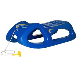 Schlitten Rolly Toys "rollySnow Cruiser, blau", blau, Schlitten, KinderB:44cm H:27cm, Kunststoff, mit Stahlschienen an den Kufen, B:44cm H:27cm