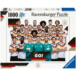 Puzzle Ravensburger "DFB Nationalmannschaft Fu&szlig;ball-WM 2026", bunt, Puzzles, KinderB:70cm H:50cm, Pappe, Motiv, Made in Germany, B:70cm H:50cm