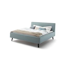 Meise M&ouml;bel Polsterbett MEISE.M&Ouml;BEL "Frieda", blau (eisblau), B:156cm H:105cm L:224cm, Betten, Polsterbett, wahlweise mit Lattenrost und Bettkasten