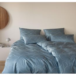 Bettw&auml;sche Elegante "Circus Jersey", salbei, B/L: 135cm x 200cm, 1 Stk., 1 Stk., Mako-Jersey, B/L: 80cm x 80cm, 2, Mako-Jersey, Obermaterial: 100% Baumwolle, Bettw&auml;sche, Bettw&auml;sche, angenehmes Hautgef&uuml;hl