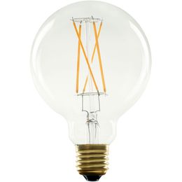 Segula LED-Leuchtmittel "Vintage Line", Energieeffizienz: G (A-G), transparent, L:140cm &Oslash;:95cm, Leuchtmittel, dimmbar, Globe 95 klar- scherbensicher, E27