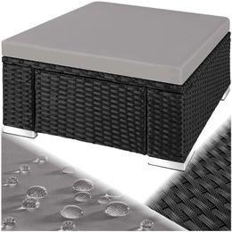 TecTake&reg; Rattan Sitzhocker, widerstandsf&auml;hig, einfacher Aufbau, 53 x 53 x 26 cm
