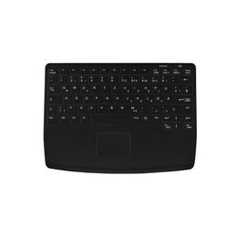 Active Key AK-4450-G Tastatur mit Touchpad - QWERTZ Deutsch - Schwarz
