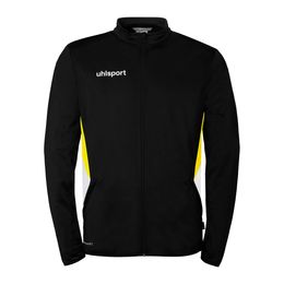 Trachtenjanker Uhlsport "Trainingsjacke Equipe 29 Classic", Herren, Gr. L, schwarz (schwarz, wei&szlig;, limonengelb), Obermaterial: 100% Polyester Pol. recyc.., Jacken