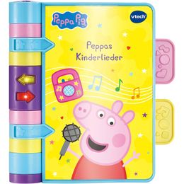 Kinderbuch Vtech "Peppa Pig &ndash; Peppas Kinderlieder", bunt, B&uuml;cher, KinderB:13,5cm H:3,5cm, interaktives Lernbuchsystem, B:13,5cm H:3,5cm