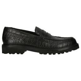Slipper Clarks "Berwick", Herren, Gr. 46, schwarz, Leder, Schuhe Slipper, mit EXTRALIGHT-Sohle