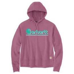 Kapuzenpullover Carhartt "Graphic", Gr. S, pink (pink, t&uuml;rkis), Obermaterial: 50% Baumwolle CO. 50% Polyester PES., Pullover Kapuzenpullover
